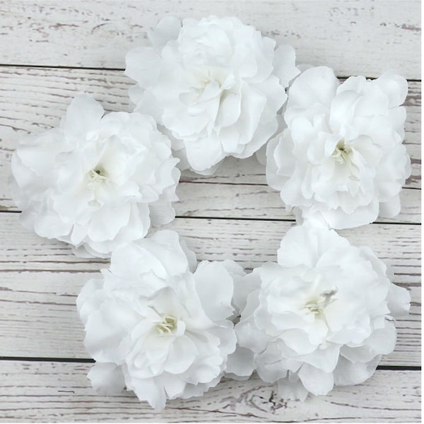 White Silk Flowers - Etsy
