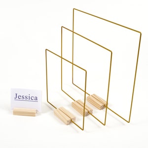 1/10PCS Square Metal Wreath Frame From With Card Holder for DIY Wedding ...