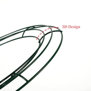 4size 1/10PCS Round Metal Wreath Frame Green Wire Wreath Frame for DIY ...