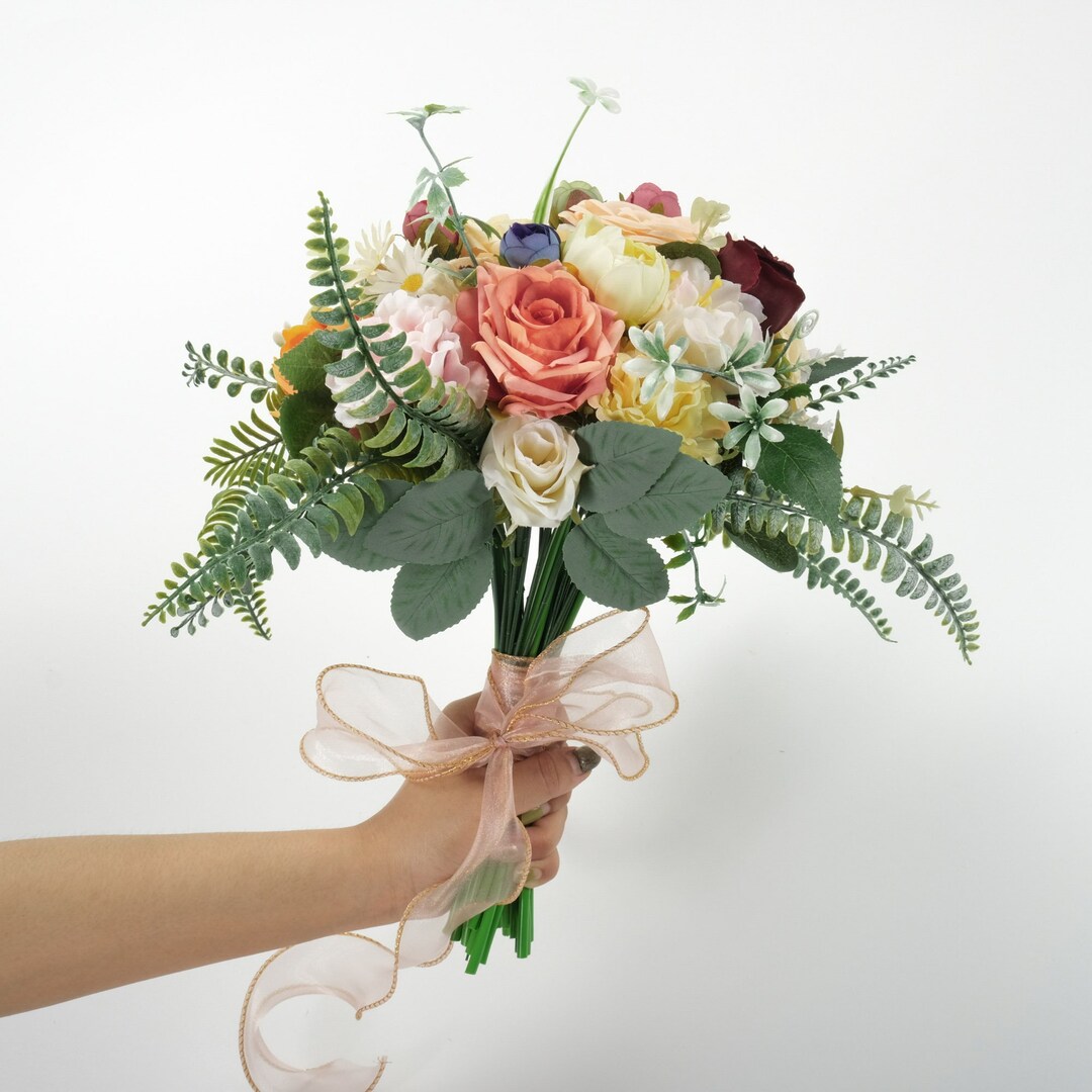 59P Artificial Silk Flower Head Greenery Material Package Combo Set for ...