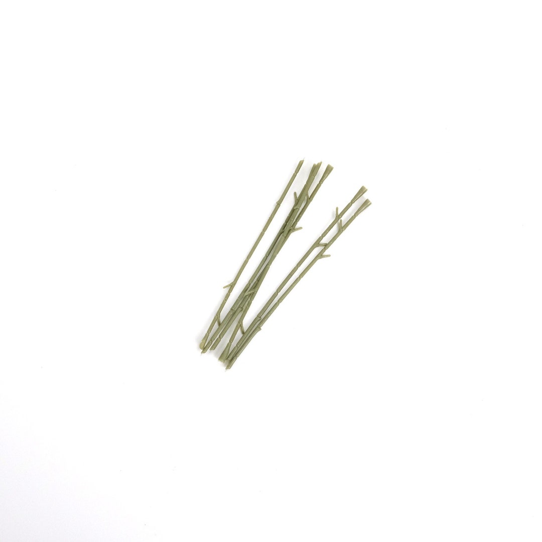 2-100pcs 24cm Artificial Rose Stem Plastic Floral Wire Stem Rose Floral ...