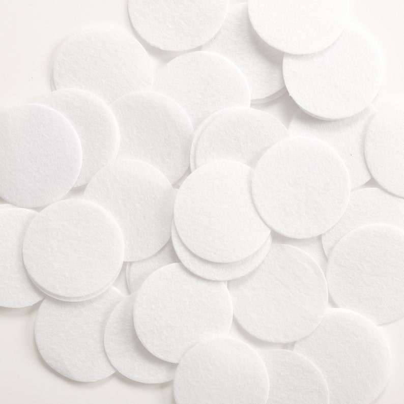 8size White Round Felt Cloth / Felt Die Cuts, Applique Circles Non ...