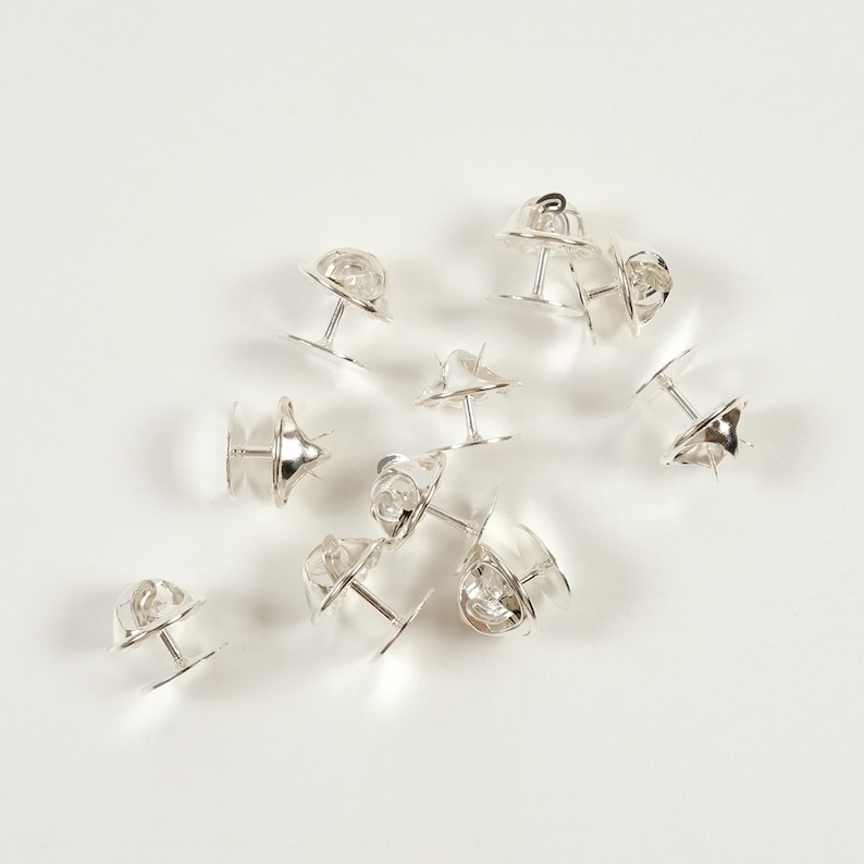 3-50 Pairs Butterfly Clutch Tie Tacks Pin Back Replacement Butterfly ...