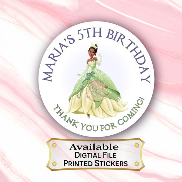 Princess Tiana Stickers - Etsy