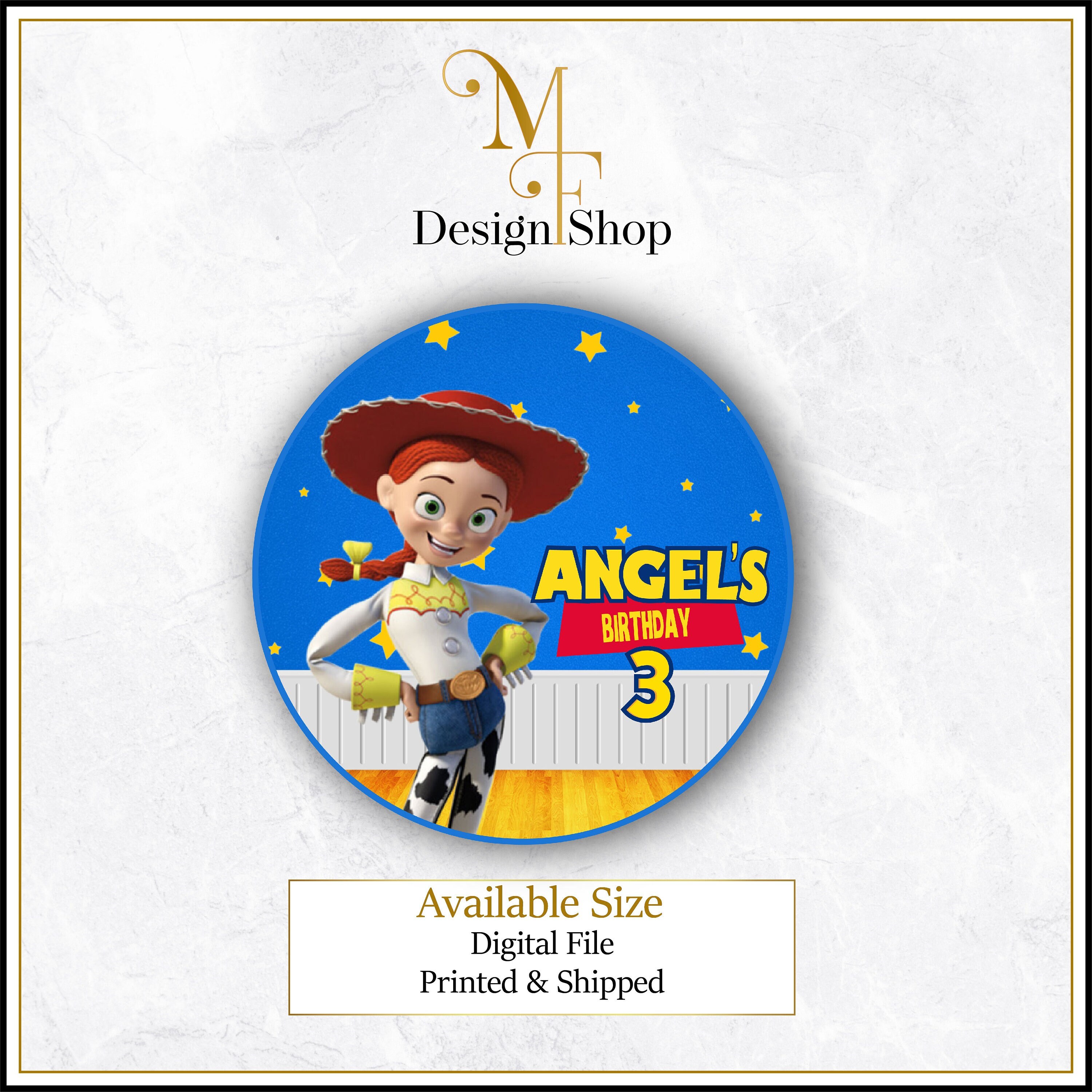 Customized Toy Story Jessie Birthday Stickers Toy Story | Etsy