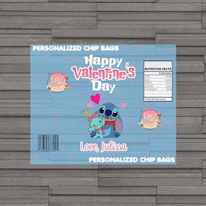 Lilo and Stitch Chip Bags, Personalized Chip Bags, Lilo & Stitch Chip ...