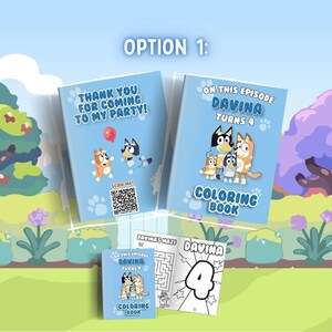 Bluey Coloring Book Blueycoloring Book Party Favors Customize Coloring ...