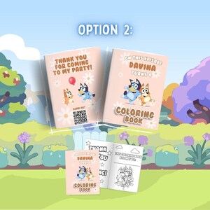 Bluey Coloring Book Blueycoloring Book Party Favors Customize Coloring ...