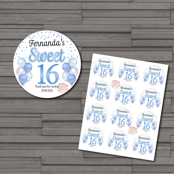 Sweet 16 Stickers - Etsy