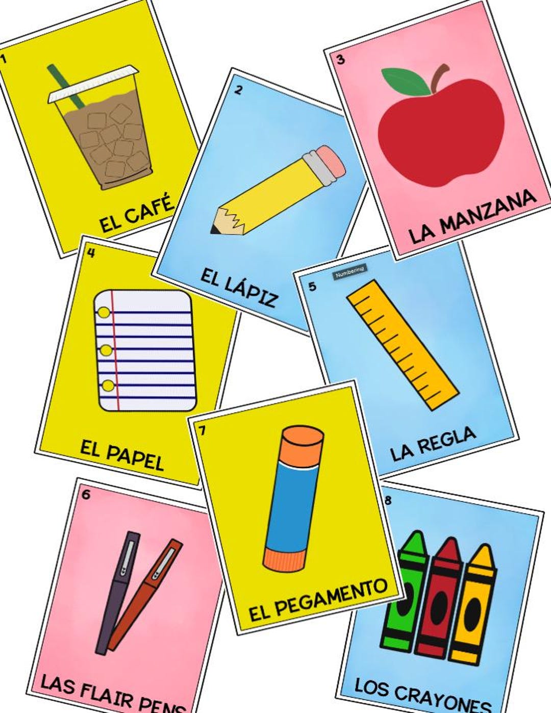 Loteria Classroom Supplies | Lotería | Spanish Digital Print | Digital ...