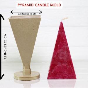 High-quality Pyramid Plastic Candle Mold - Ideal for Crafting Stunning ...