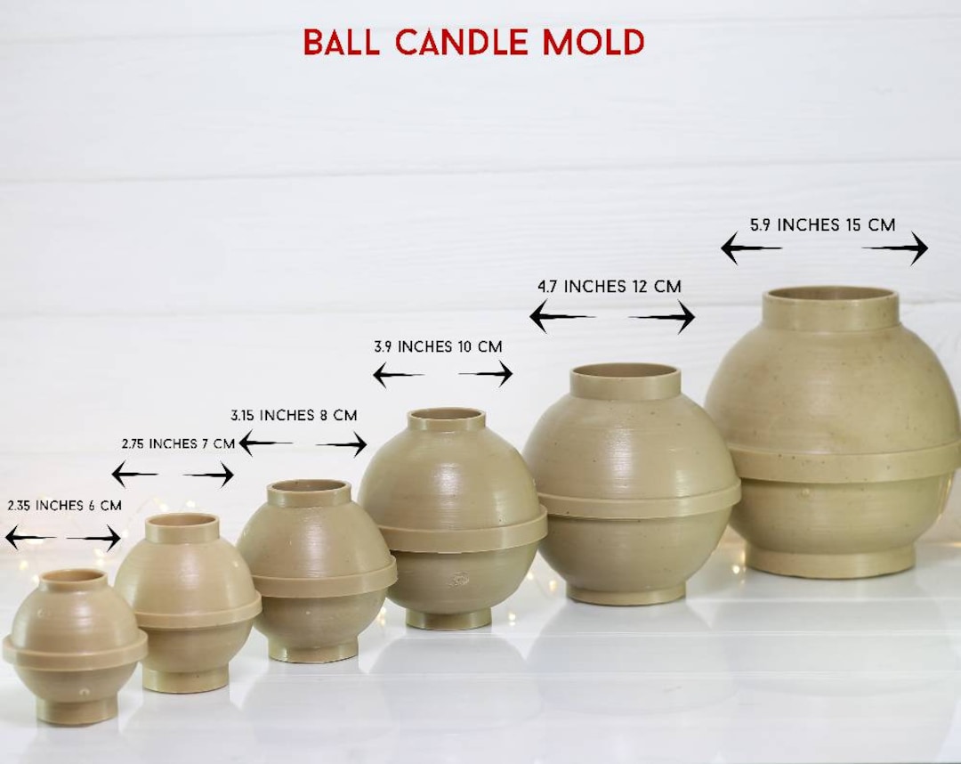 Plastic Sphere Candle Mold: DIY Ball Candle Making - Etsy