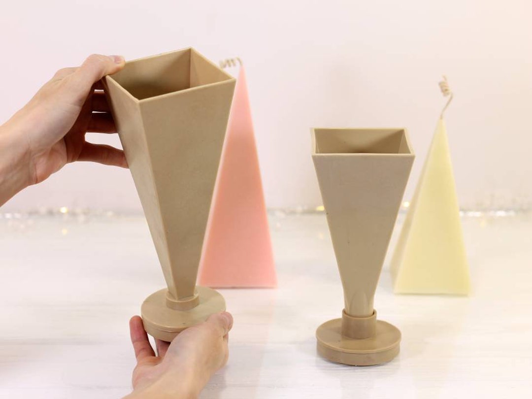 Pyramid Candle Mold: Versatile Plastic for Soy, Beeswax, Palm ...