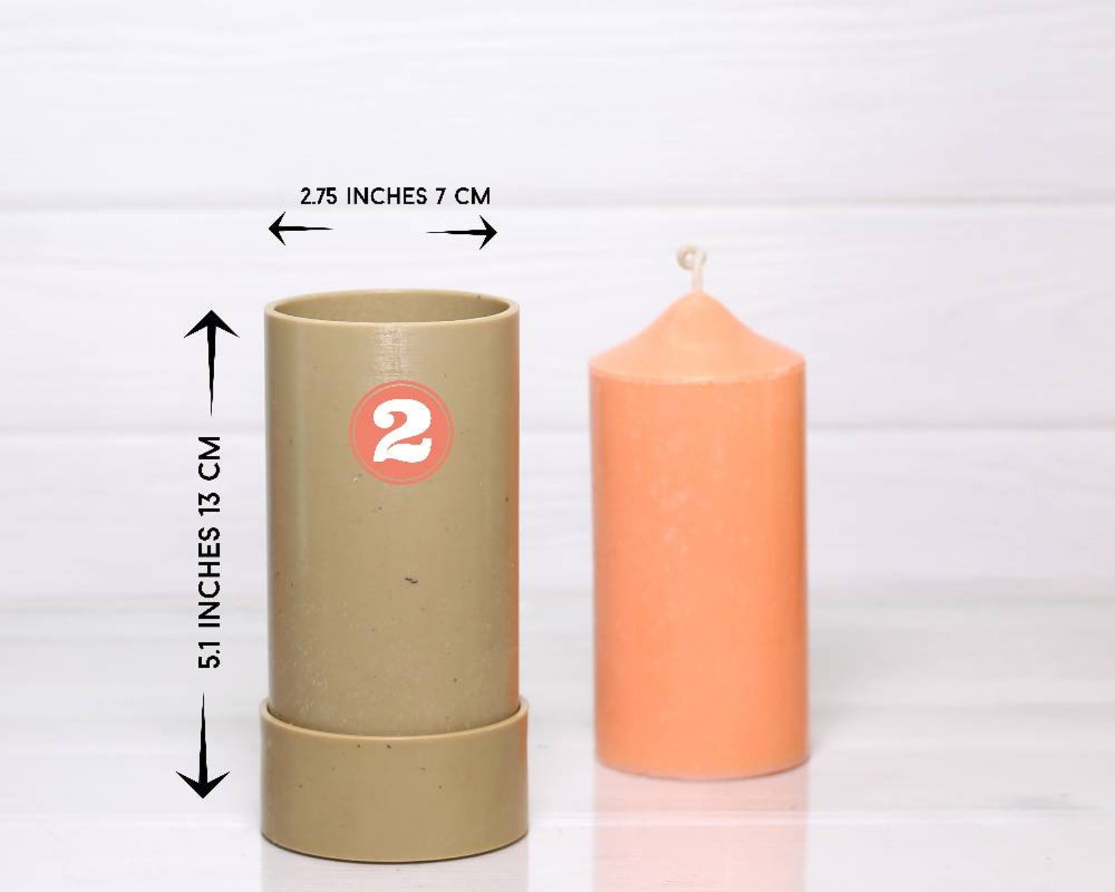 Cylinder Candle Mold: DIY Pillar Candle Making (2.75" Diameter) - Etsy