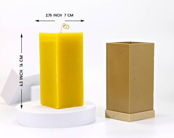 Square Candle Transparent Mold, Acrylic Plastic Aromatherapy Cave Craft ...