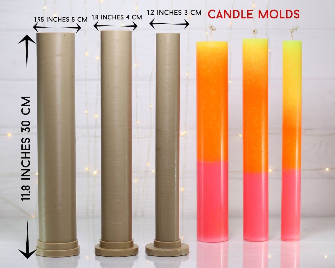 Tall Pillar Molds for Candles - Cylinder Candle Mold 12" 30 Cm - Etsy