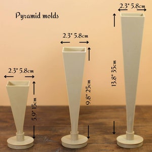 Pyramid Candle Mold Plastic Candle Mold Soap Candle Making Supplies ...