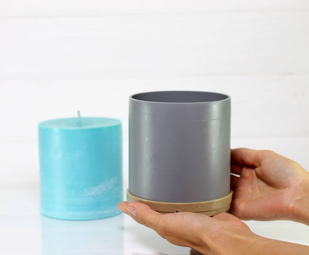 Cylinder Candle Mold: DIY Pillar Candle Making (3.9" X 4.3") - Etsy
