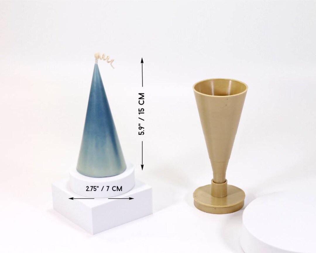 Create Stunning Homemade Candles With Our Conical Candle Mould Candle ...