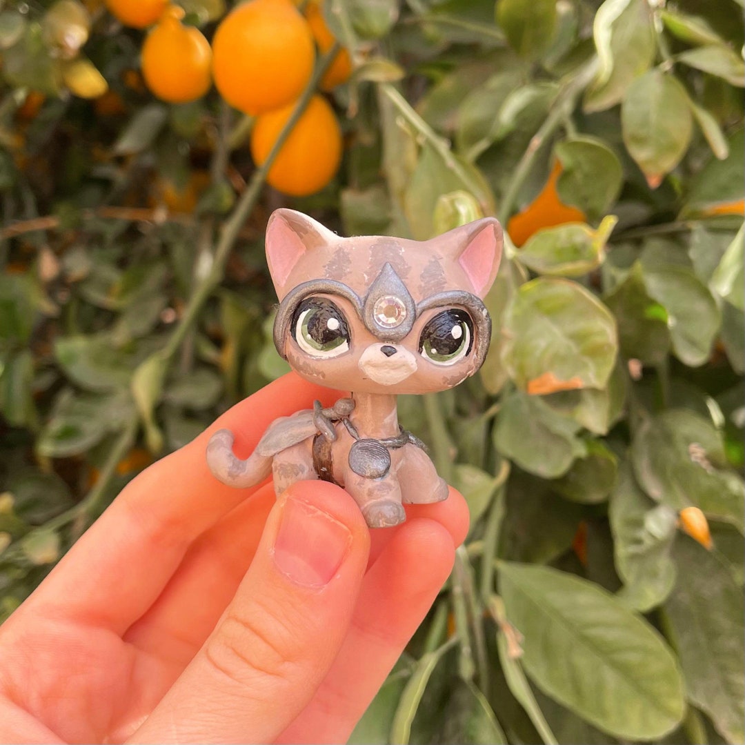 Lps Short Haired Tabby Cat Warrior - Etsy