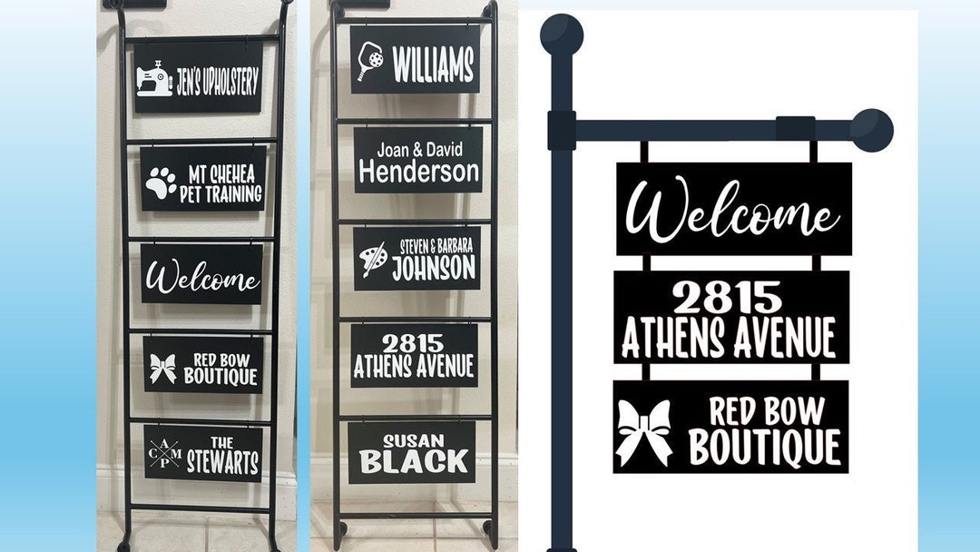 Address or Name Plate Lamp Post Sign - Etsy