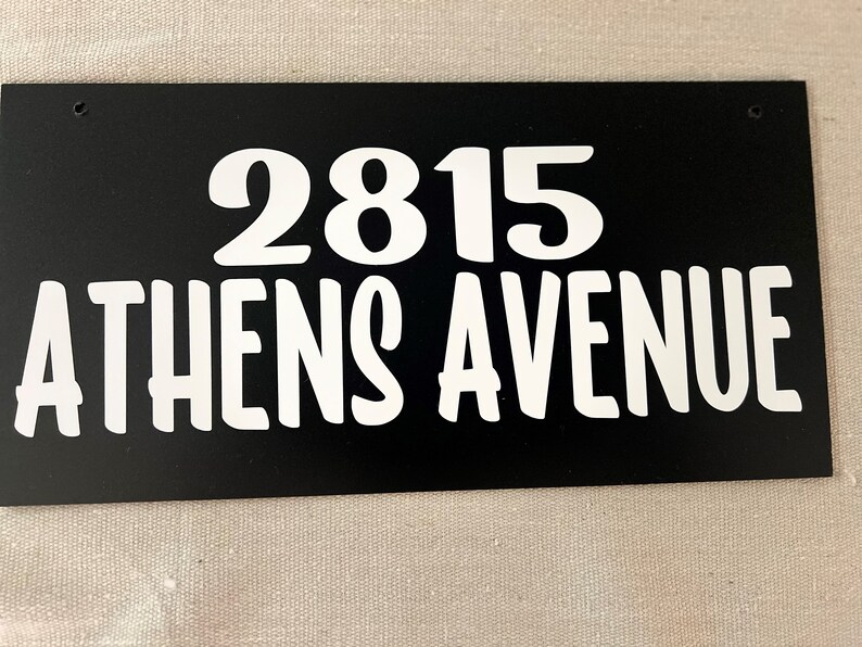 Address or Name Plate Lamp Post Sign - Etsy