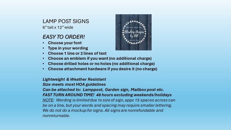 Address or Name Plate Lamp Post Sign - Etsy