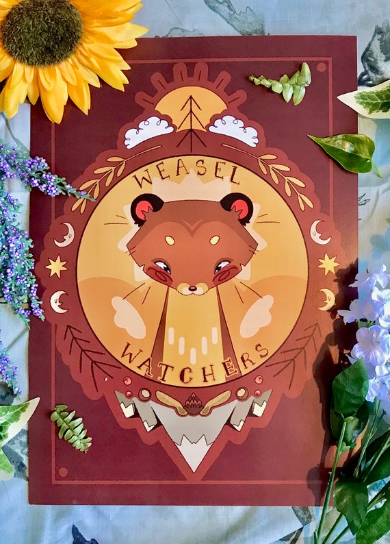 Weasel Watchers A4 Poster Print - Etsy