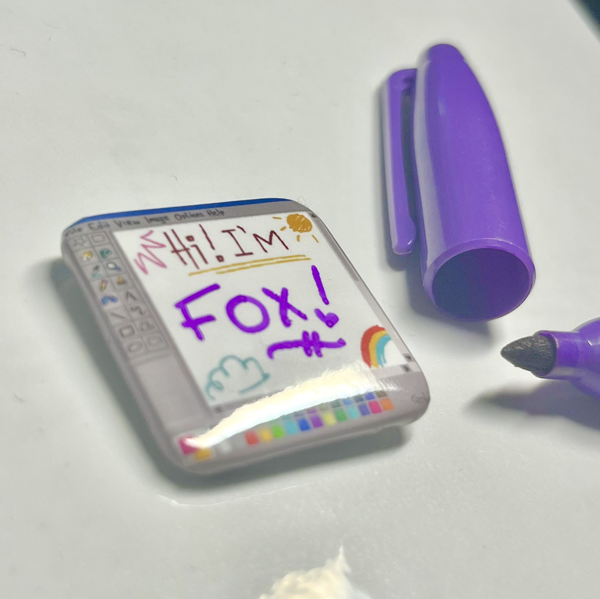 Mini Paint Nostalgia Name Badge 32mm - Etsy