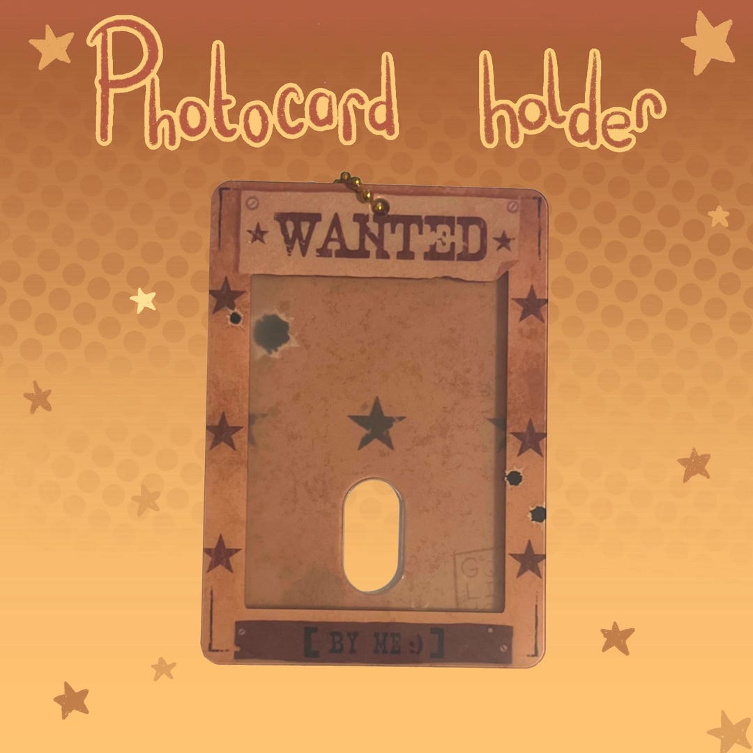 Mini Wanted Poster Acrylic Photocard Holder 3.5” - Etsy