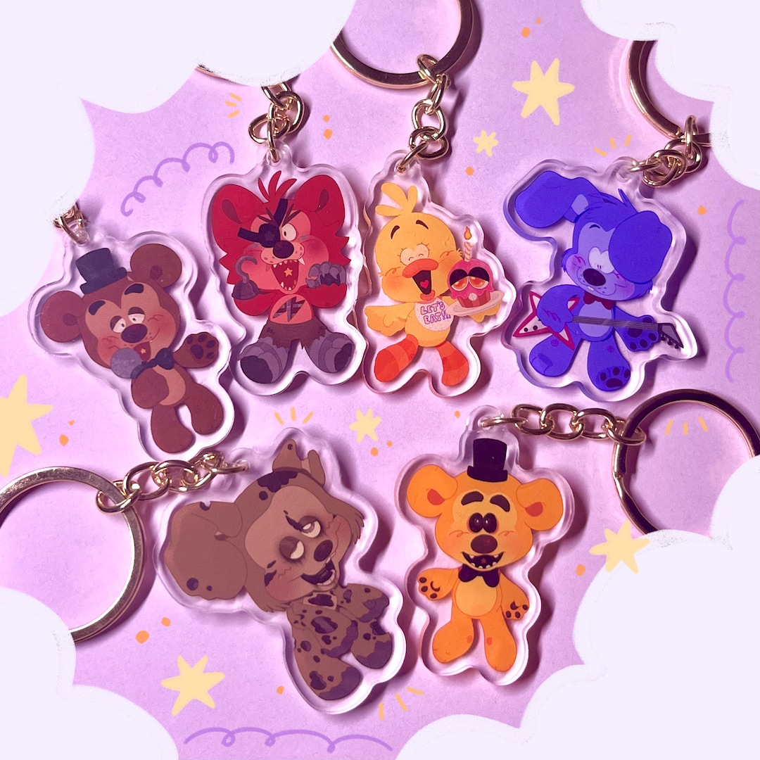 Fnaf-inspired 2” Keyrings - Etsy