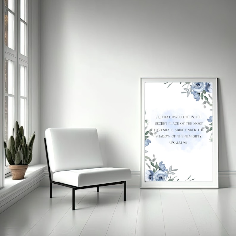 Psalm 91:1 KJV, Bible Verse, Modern Bible, Scripture Wall Art ...