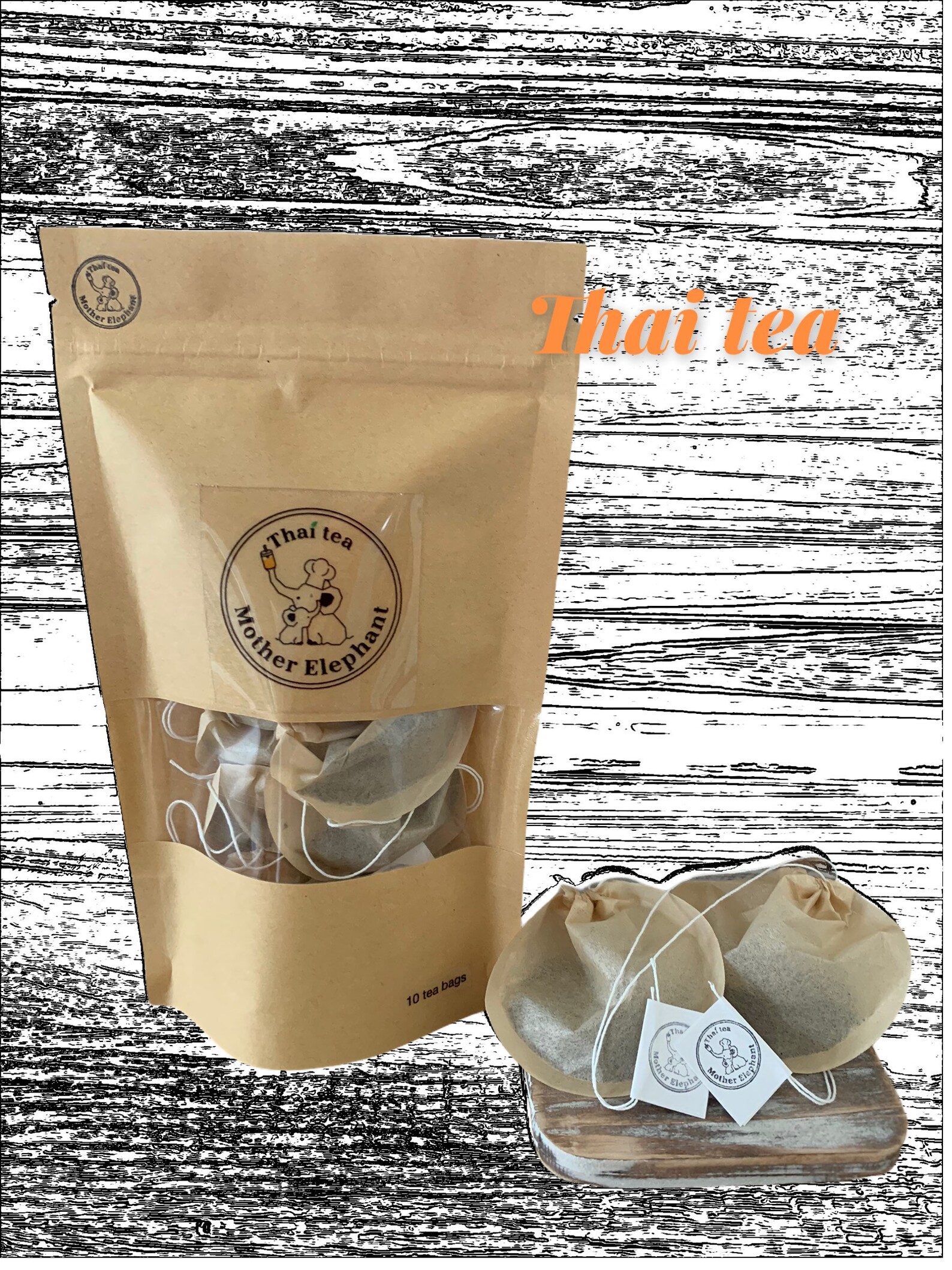 Thai Tea Fresh Brew Thai Tea Powder in Single Bag 10 Tea Bags - Etsy