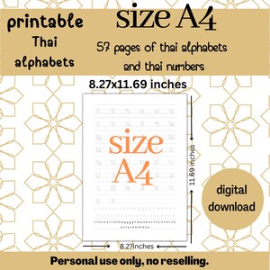 Tracing Thai Writing Alphabet Work Sheet, Thai Number With Coloring and ...