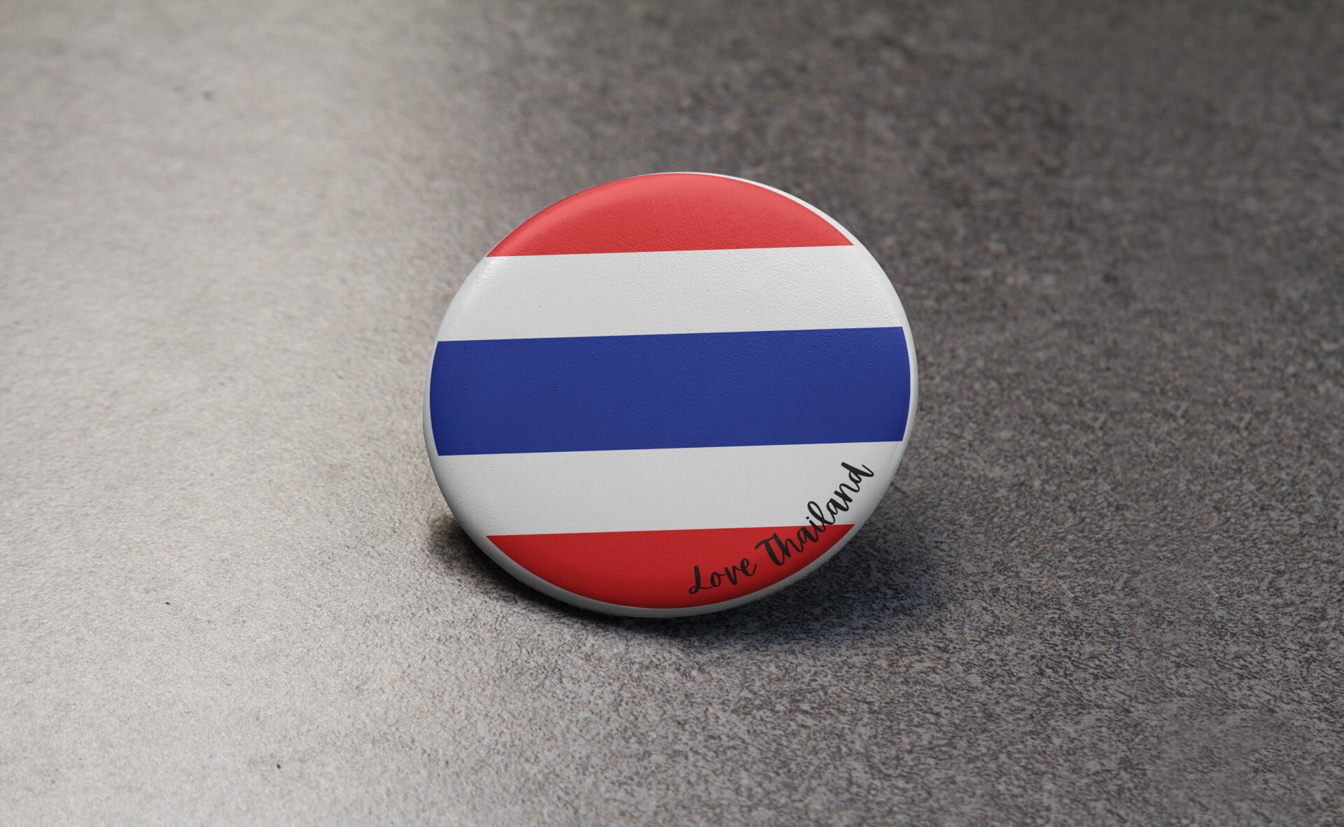 Love Thailand Flag Pin Thai Flag Pin Buttons Travel To Thailand Souvenir Etsy