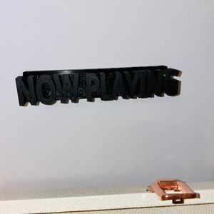 3D Printed *now Playing* Vinyl Record Wall Mount Display Shelf - Etsy