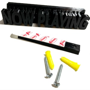 3D Printed *now Playing* Vinyl Record Wall Mount Display Shelf - Etsy