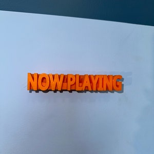3D Printed *now Playing* Vinyl Record Wall Mount Display Shelf - Etsy