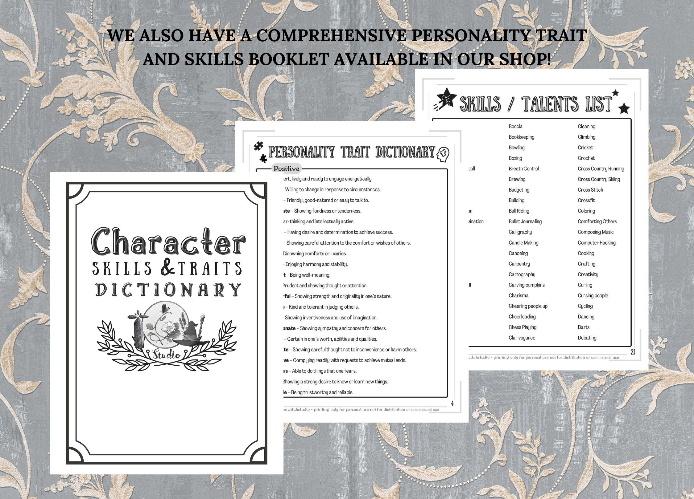 Royal Character Profile DIGITAL DOWNLOAD - Etsy