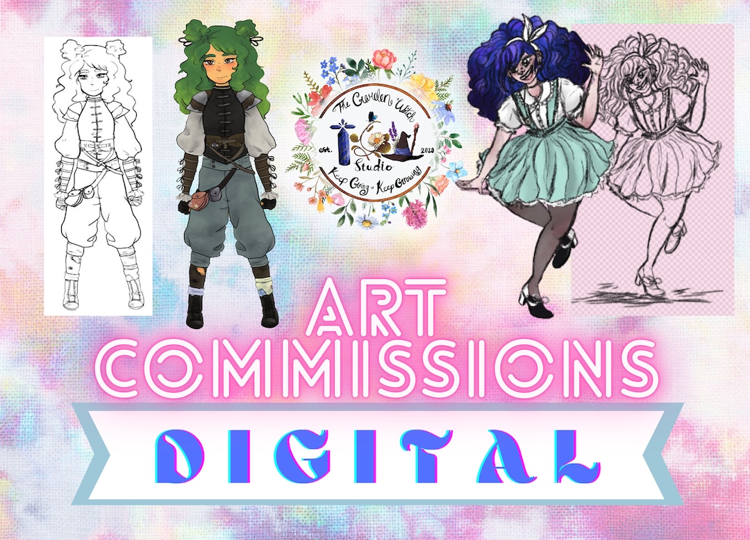 DIGITAL ART COMMISSIONS!!! -various Options, Fully Custom- - Etsy