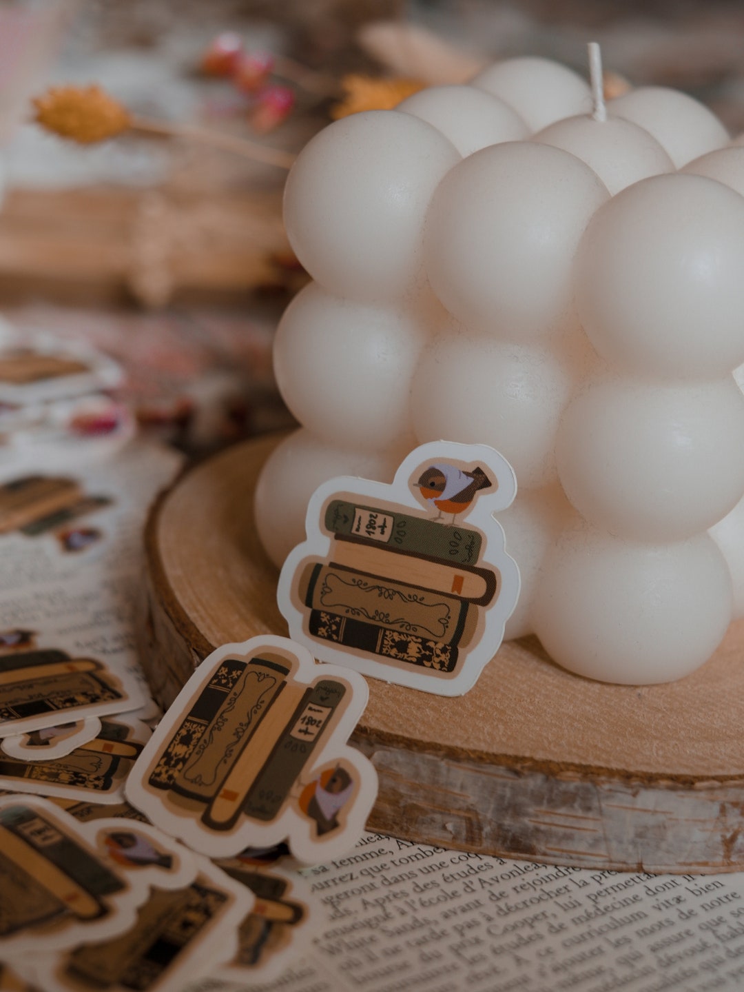 Stickers | Margot, the Nightingale and Her Books - Etsy