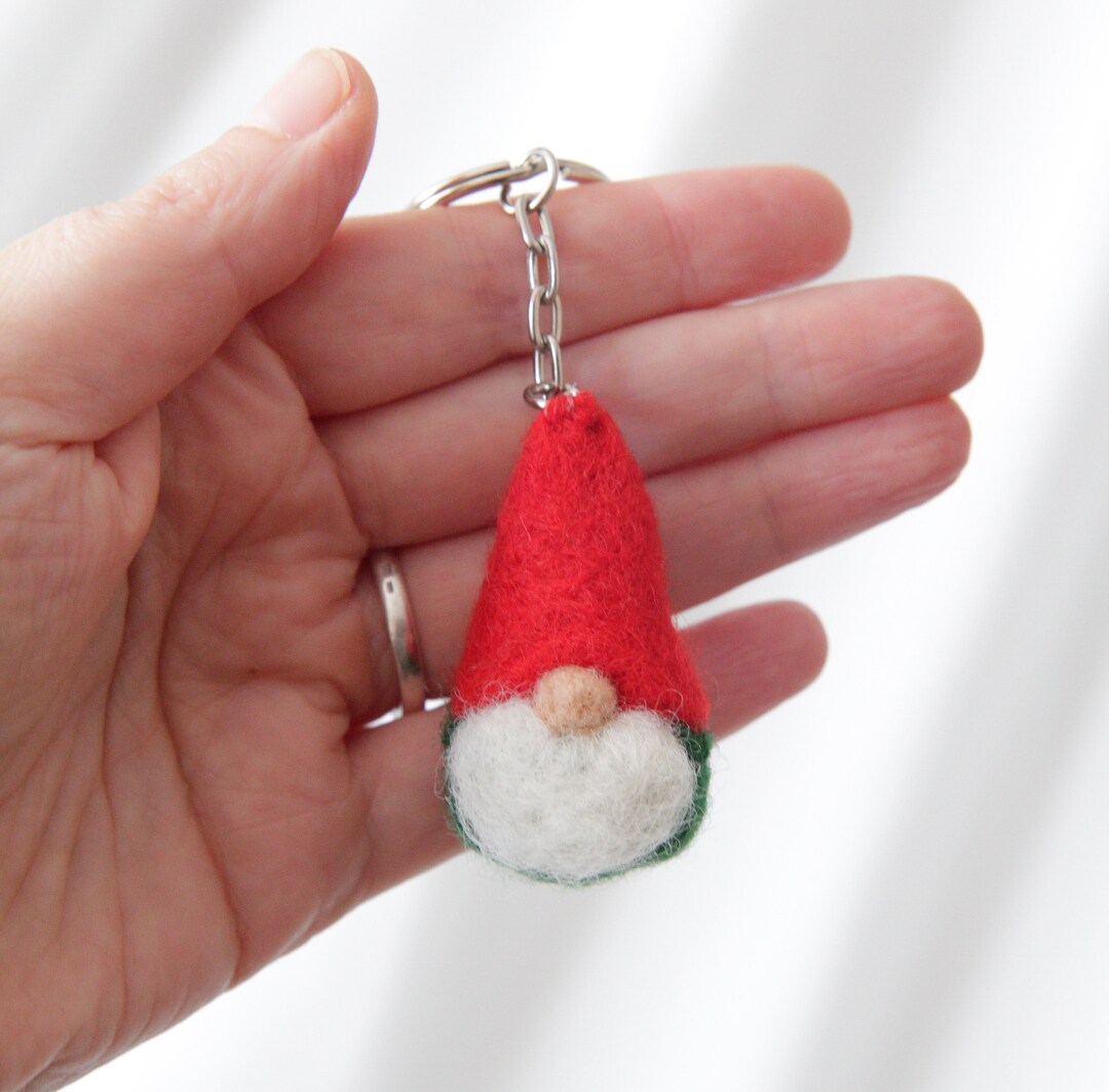 Felt Gonk Gnome Keychain Cute Dwarf Elf Santa Gonk Decor - Etsy