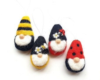 Mini Gonks, Felt Gnomes, Spring Dwarfs, Miniature Elfs, 3cm Tall ...