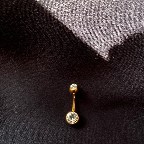 Gold Belly Piercing - Etsy