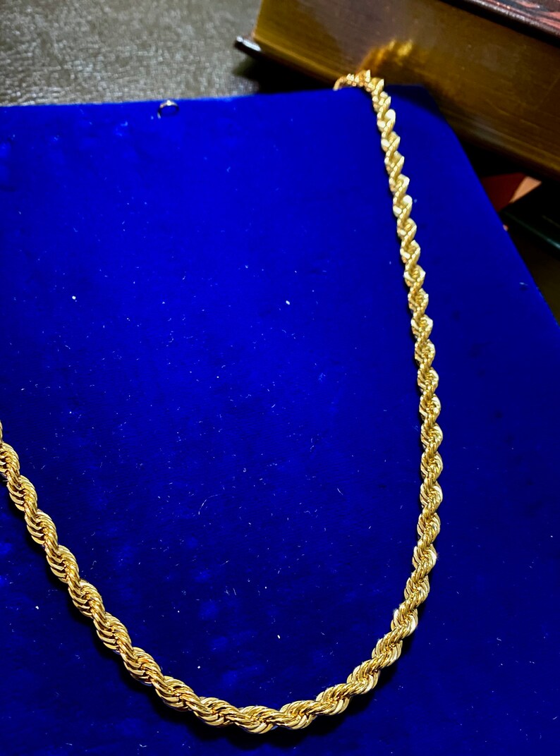 14K Yellow Gold Layered Rope Chain Necklace, 16 24 Inch, 1.5mm 5mm ...