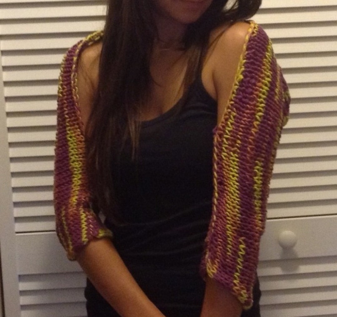 Purple Sunset Crochet Shrug - Etsy