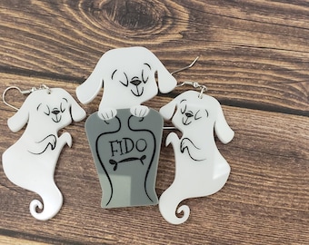 Dog Ghost Pin - Etsy