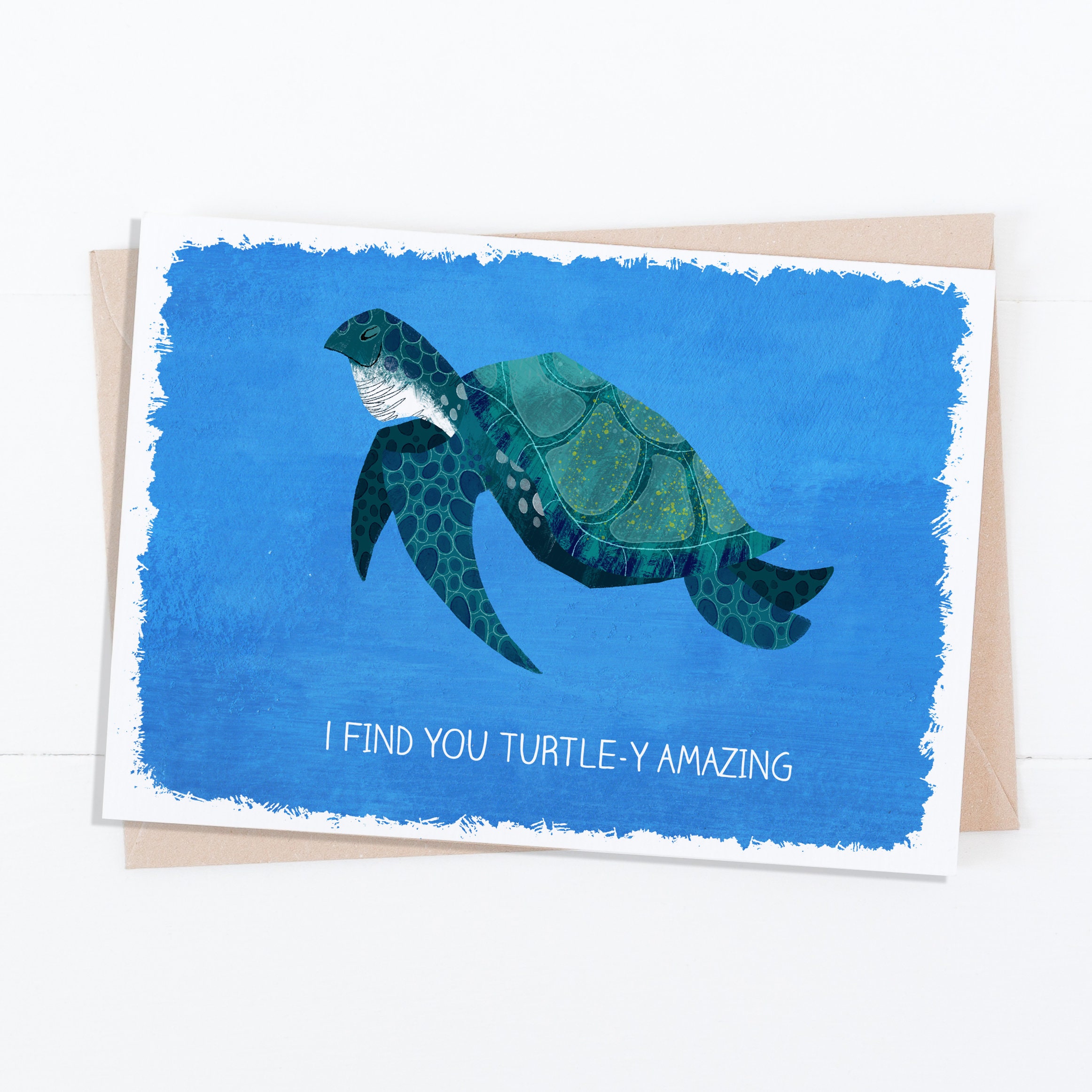 Turtle-y Amazing (sea Turtle) Valentine's Day Card /valentine's Day Pun ...