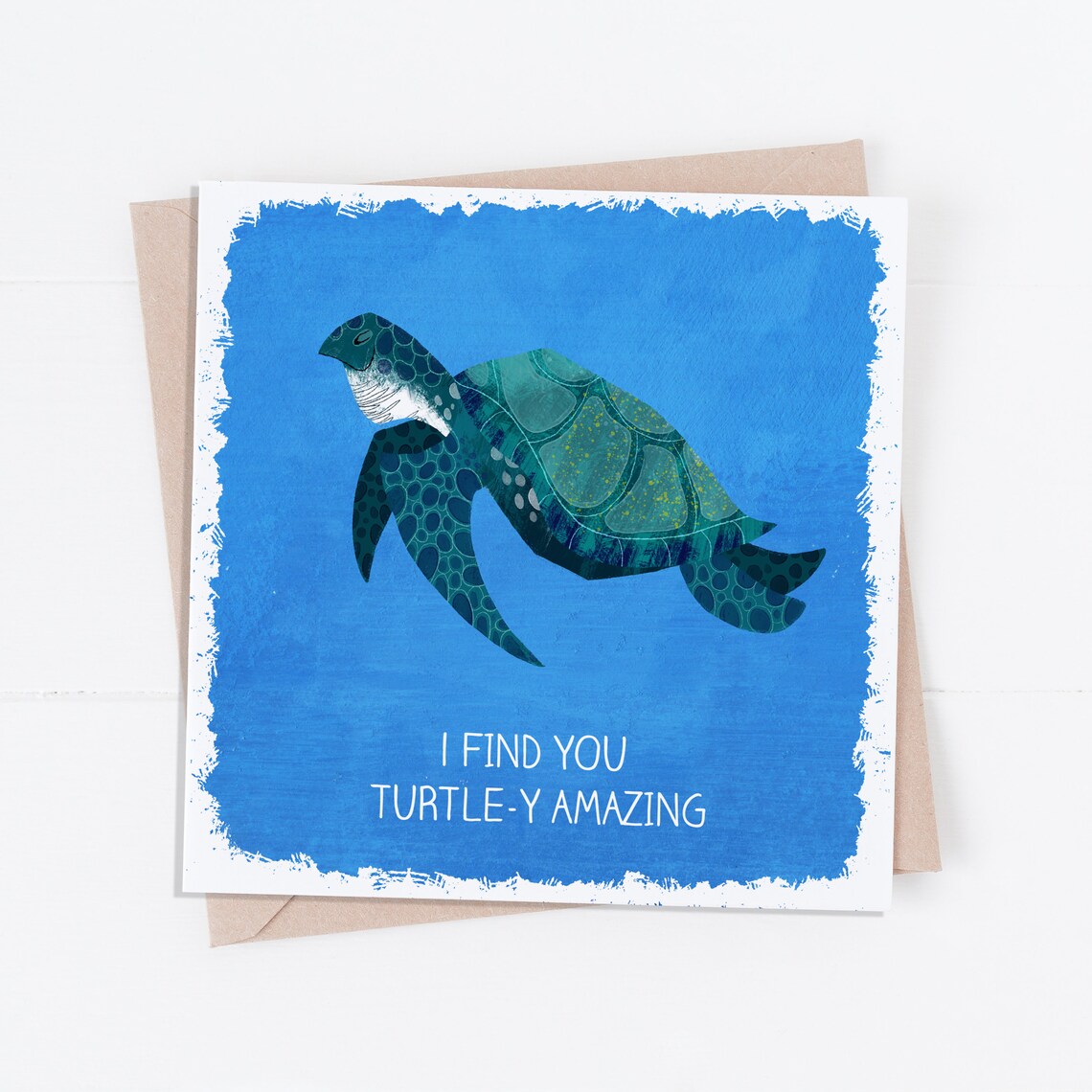 Turtle-y Amazing sea Turtle Valentine's Day Card /valentine's Day Pun ...