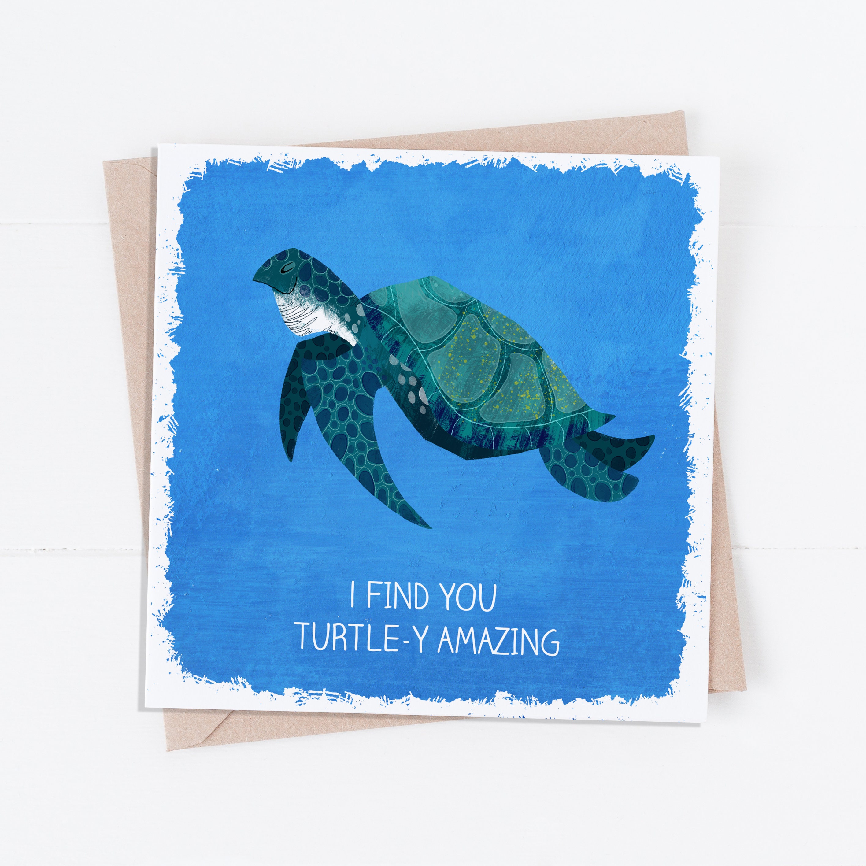 Turtle-y Amazing (sea Turtle) Valentine's Day Card /valentine's Day Pun ...